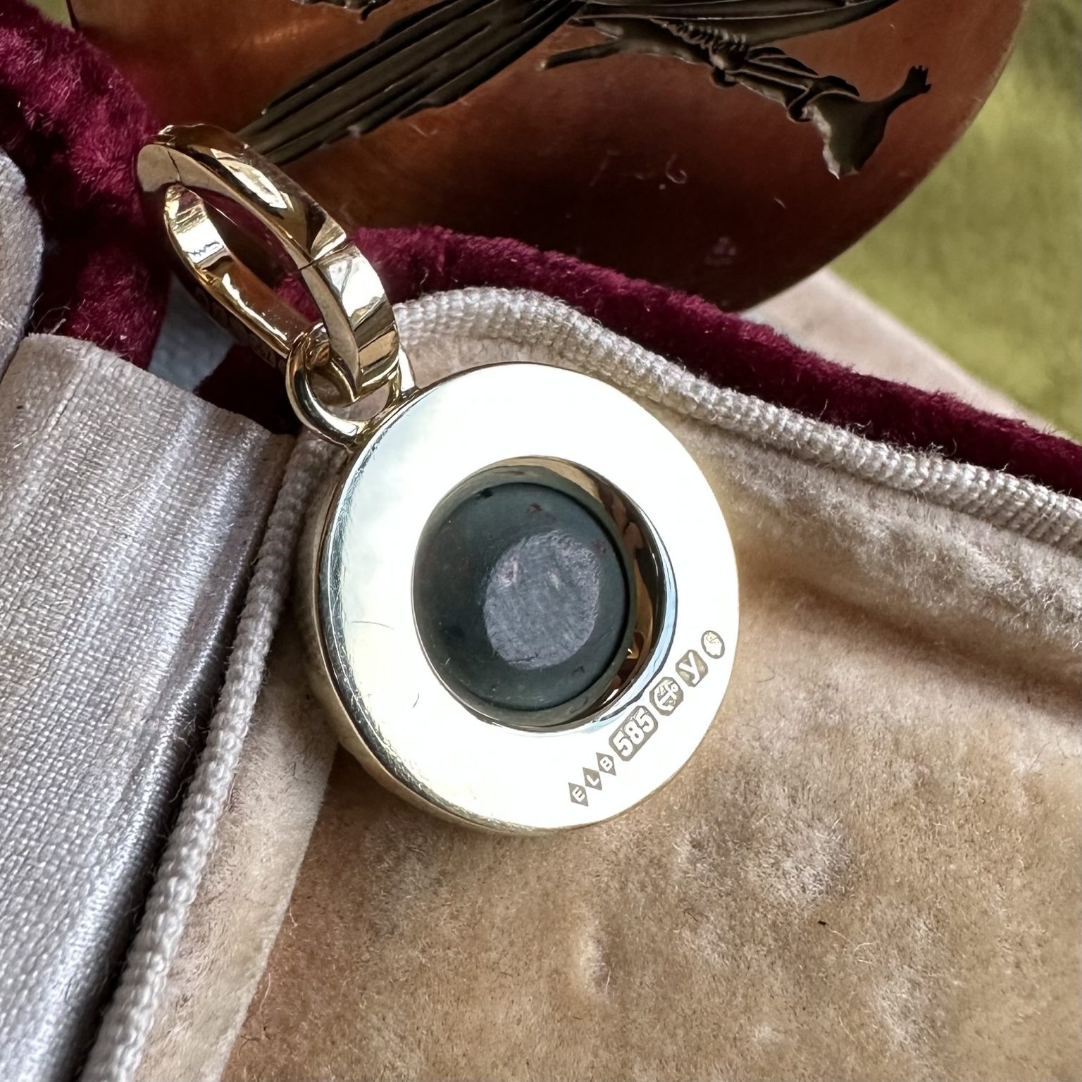 Steadfast & Hopeful Diamond Jewelled Bezel Classic Pendant – Bauble Magpie